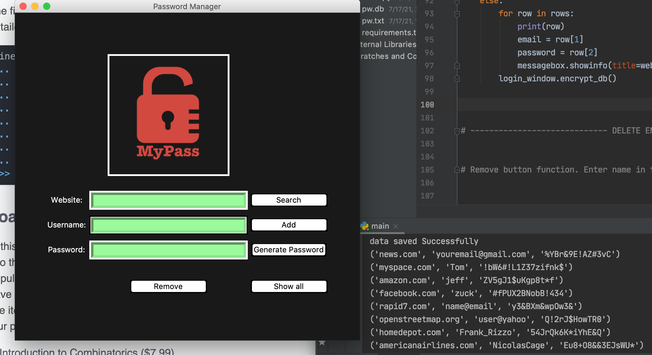 GitHub - JaD33Z/Encrypted-Personal-Password-Manager-GUI: Desktop app to ...