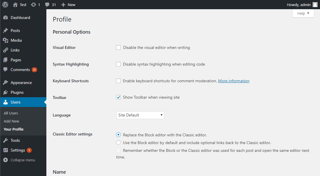 Allow choosing the preferred editor per user · Issue #9 · WordPress ...