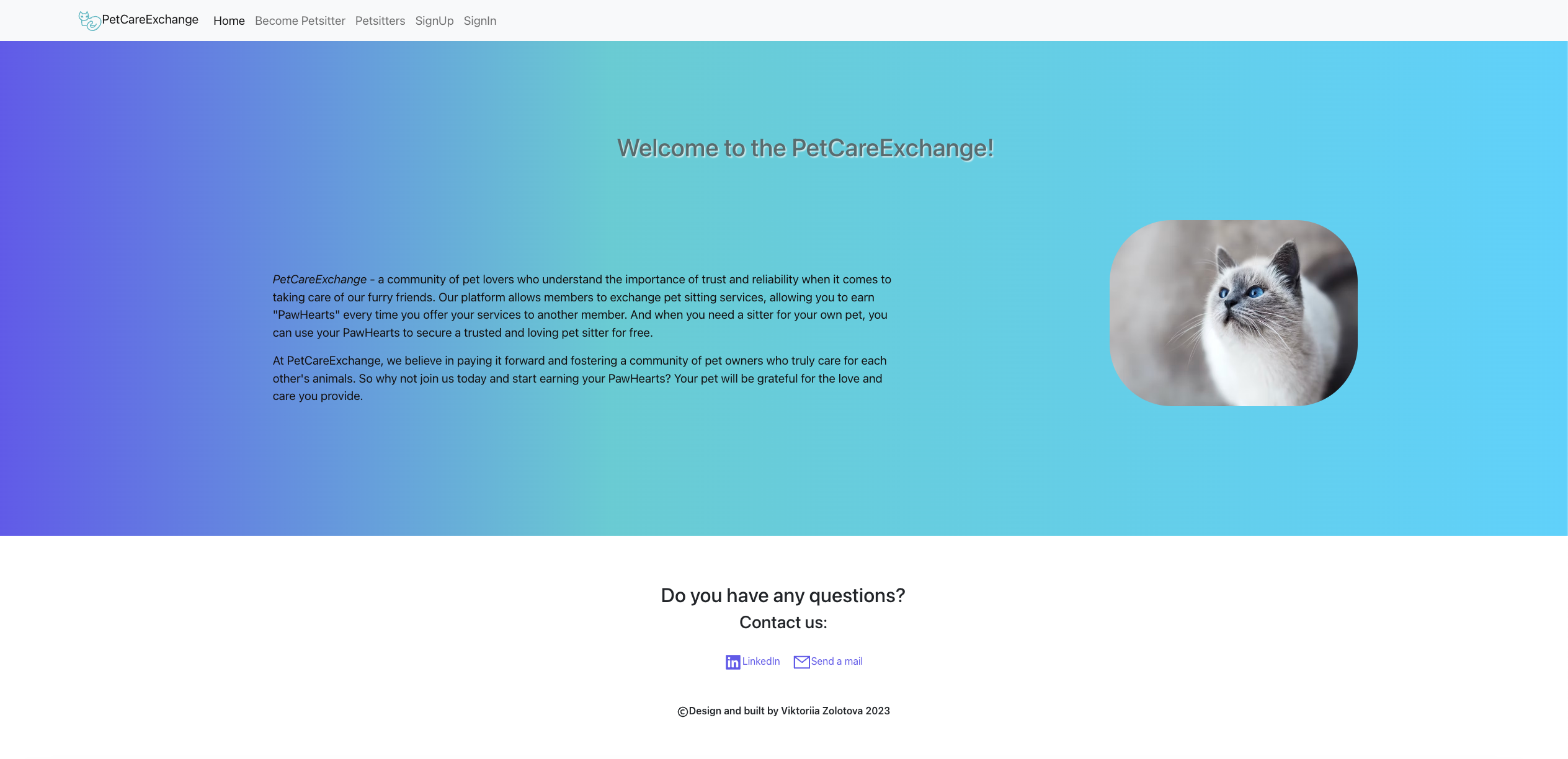 GitHub - viktoriiazolotova/front-end-pet-care-exchange: Developed a scalable RESTful API using ...
