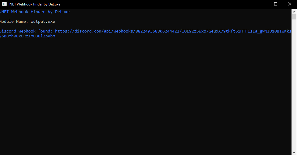 GitHub - DeLuxe-1337/.NET-Webhook-Finder: This finds all discord webhooks inside of a .net ...
