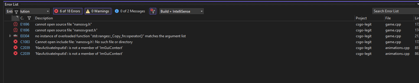 Project not building · Issue #65 · Bartis1313/csgo · GitHub