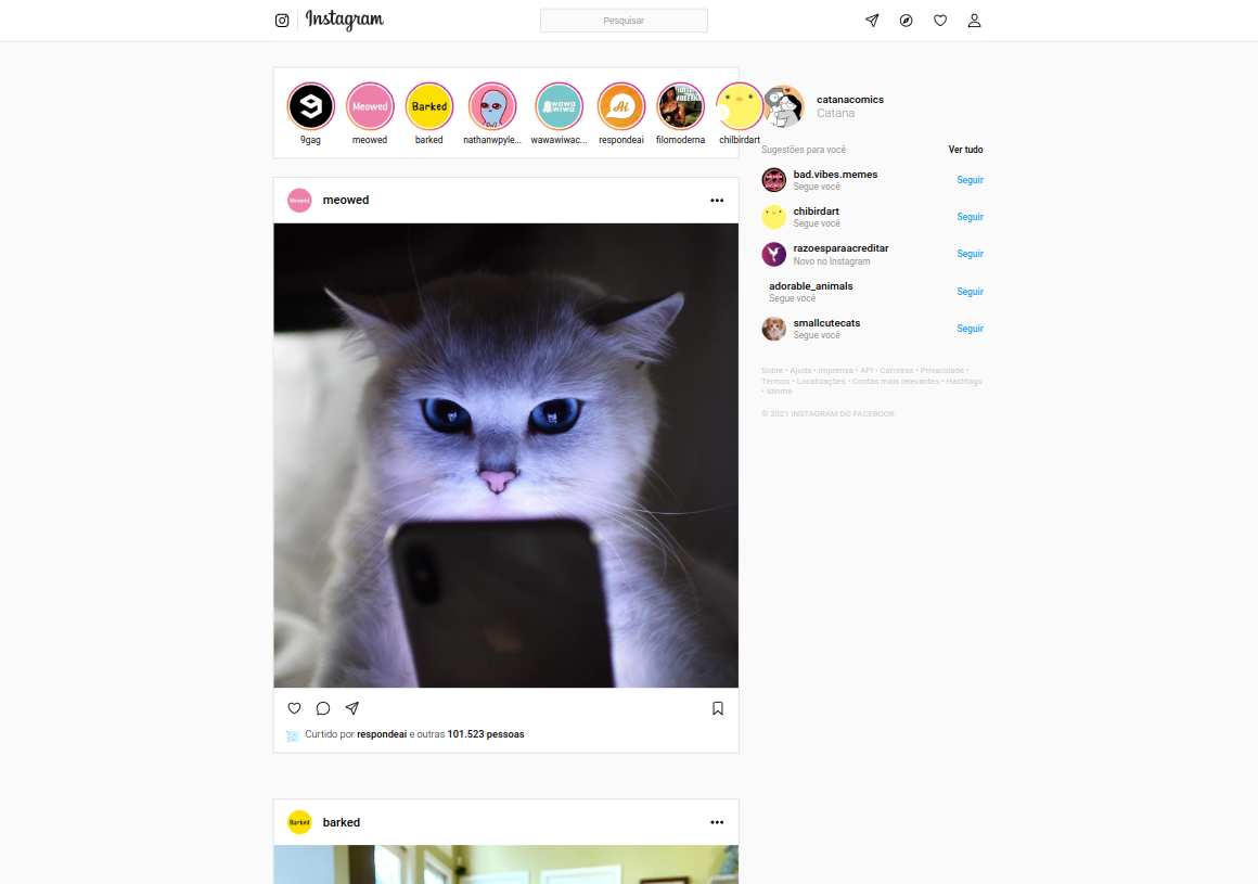 GitHub - Tallispt/instagram-html-clone: This is a simple project that ...