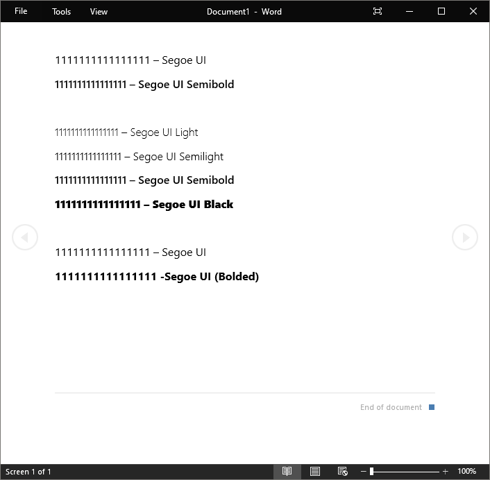 Segeo UI variants have significantly different number spacing · Issue #411 · MicrosoftDocs ...