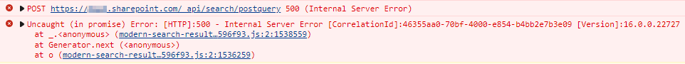 PnP - Search Results - Sort settings result in error code 500 · Issue #2281 · microsoft-search ...