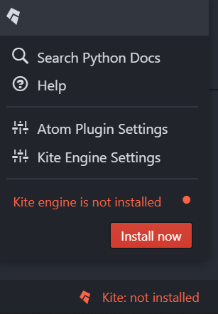 Atom Not Recognizing that kite is installed · Issue #644 · kiteco/issue-tracker · GitHub