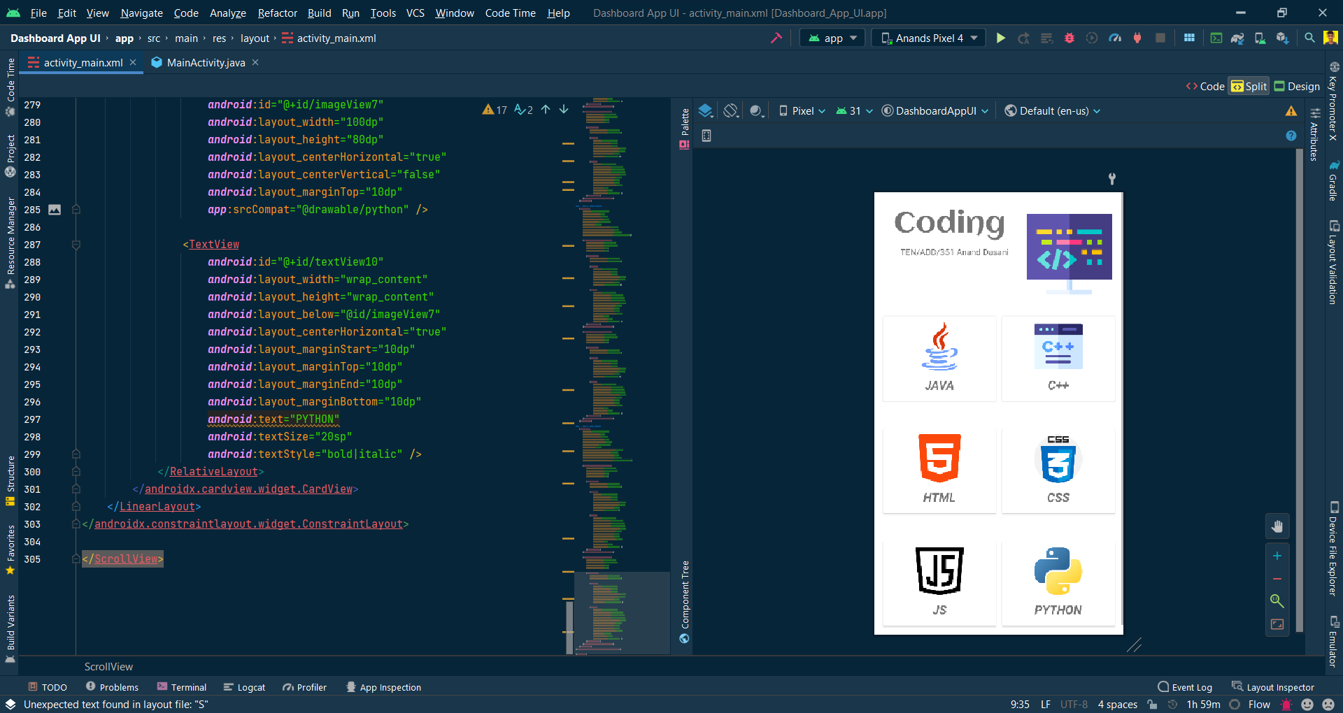 Github Ananddasani Android Dashboard Ui A Dashboard Ui App