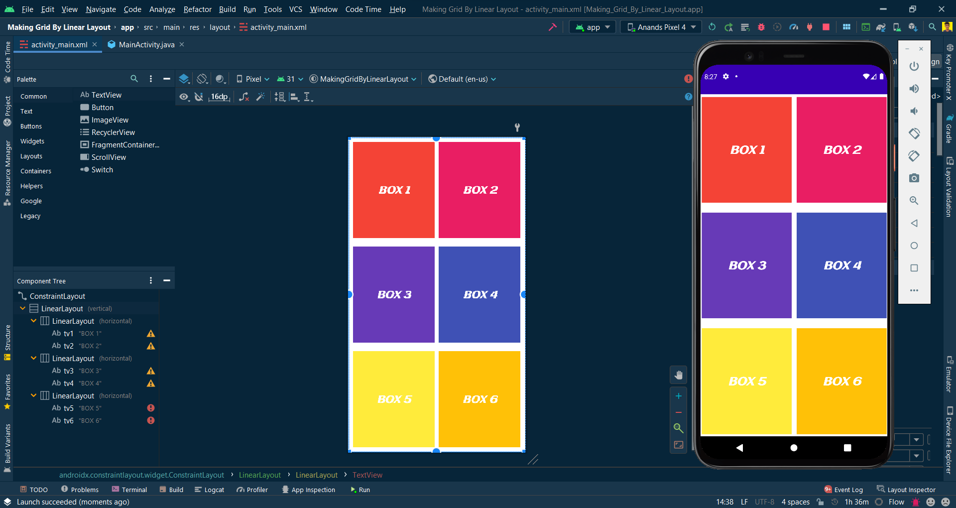 GitHub - ananddasani/Android_Grid_By_Linear_Layout: Making Grid Like Layout Using Linear Layout ...