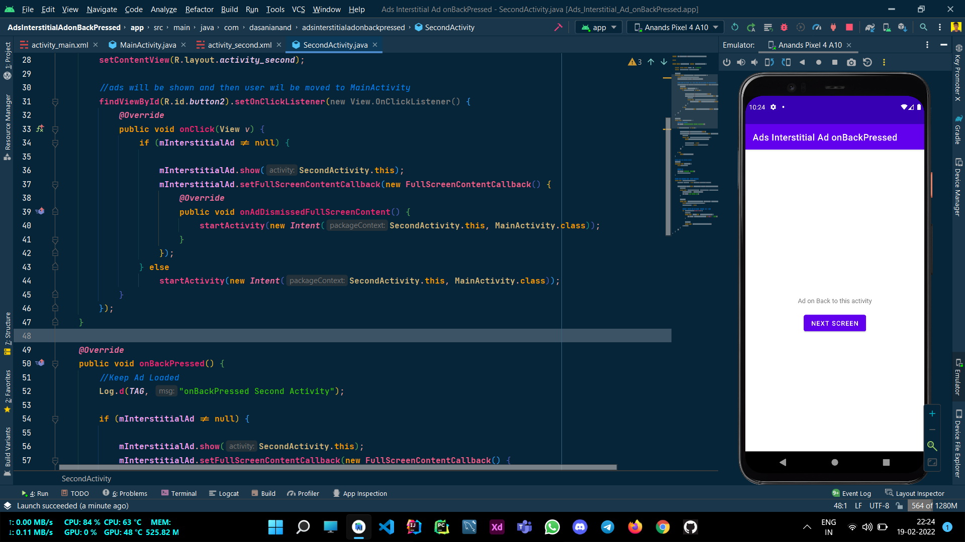 GitHub - ananddasani/Android_Ads_Interstitial_onBackPress: Showing Full Screen Ad on Back to ...