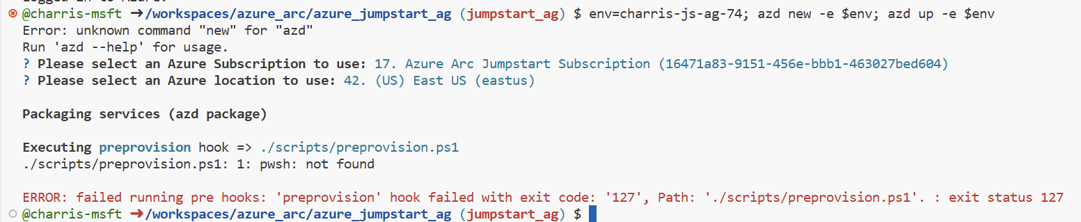 When shell is missing for hook script, include instructions to install it · Issue #26355 · Azure ...