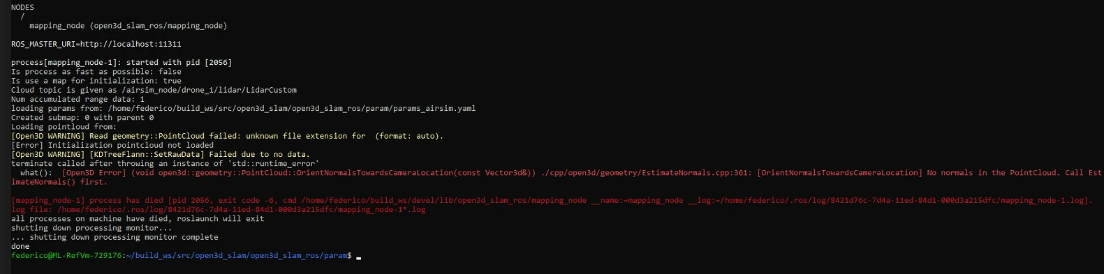 Output topic empty · Issue #55 · leggedrobotics/open3d_slam · GitHub
