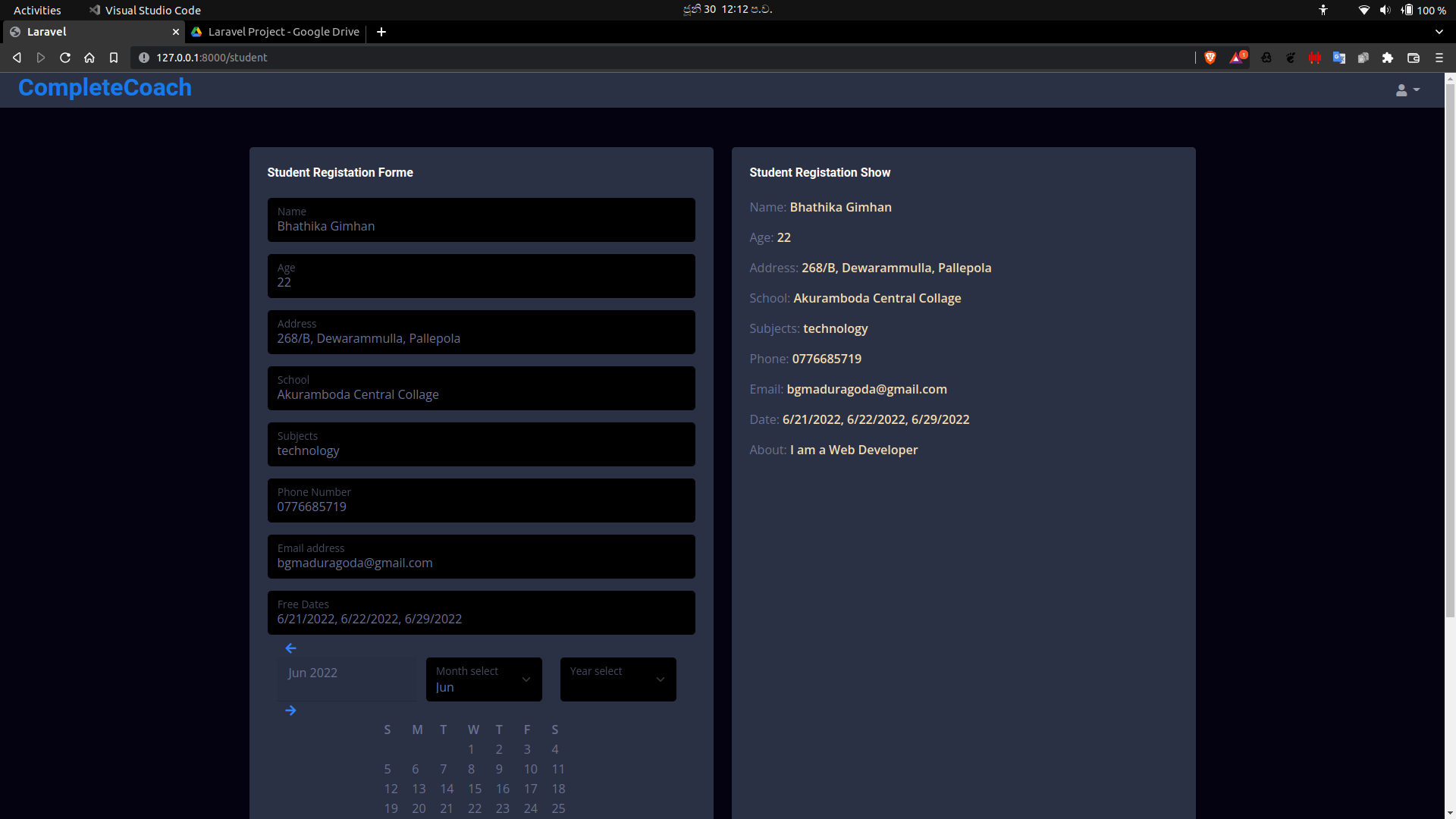 GitHub - BhathikaGimhan/Registation-Form-Template: I use Laravel and JQuery for making this ...