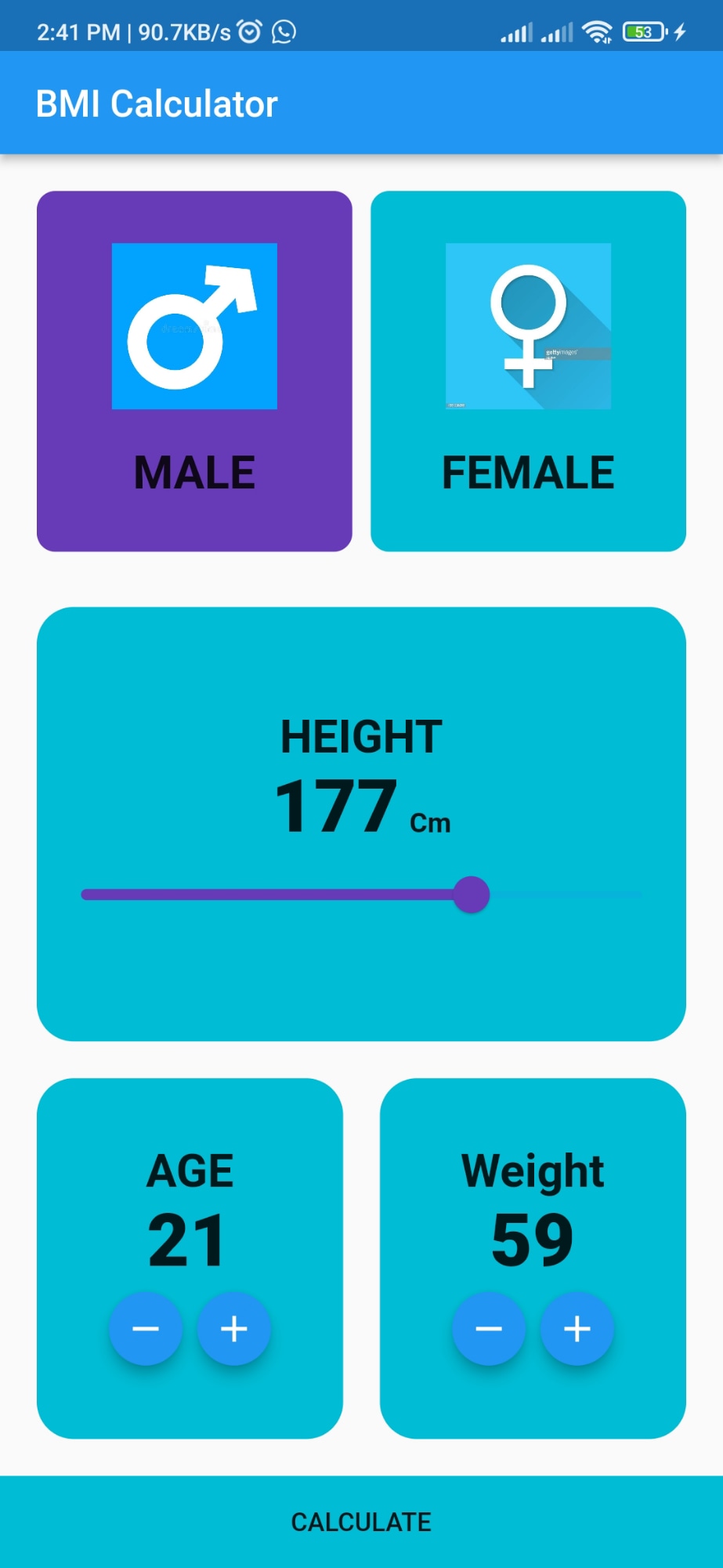 GitHub - Mohamedamhawy22/BMI_Calculator: Dart / Flutter Project