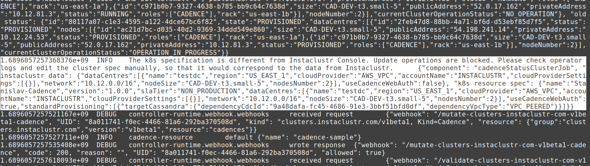 Cadence spec sync · Issue #480 · instaclustr/operator · GitHub