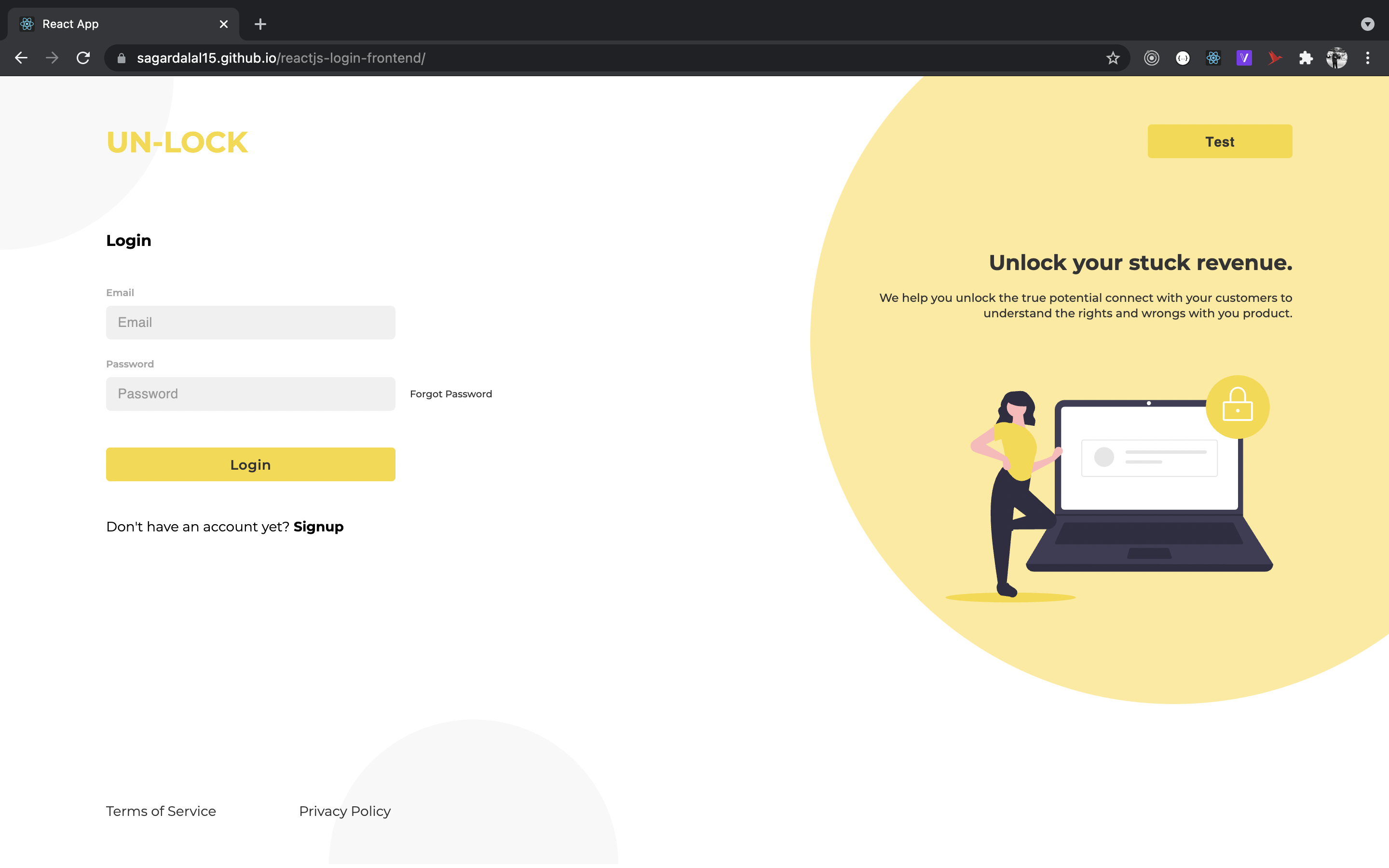 GitHub - SagarDalal15/reactjs-login-frontend: React JS login frontend