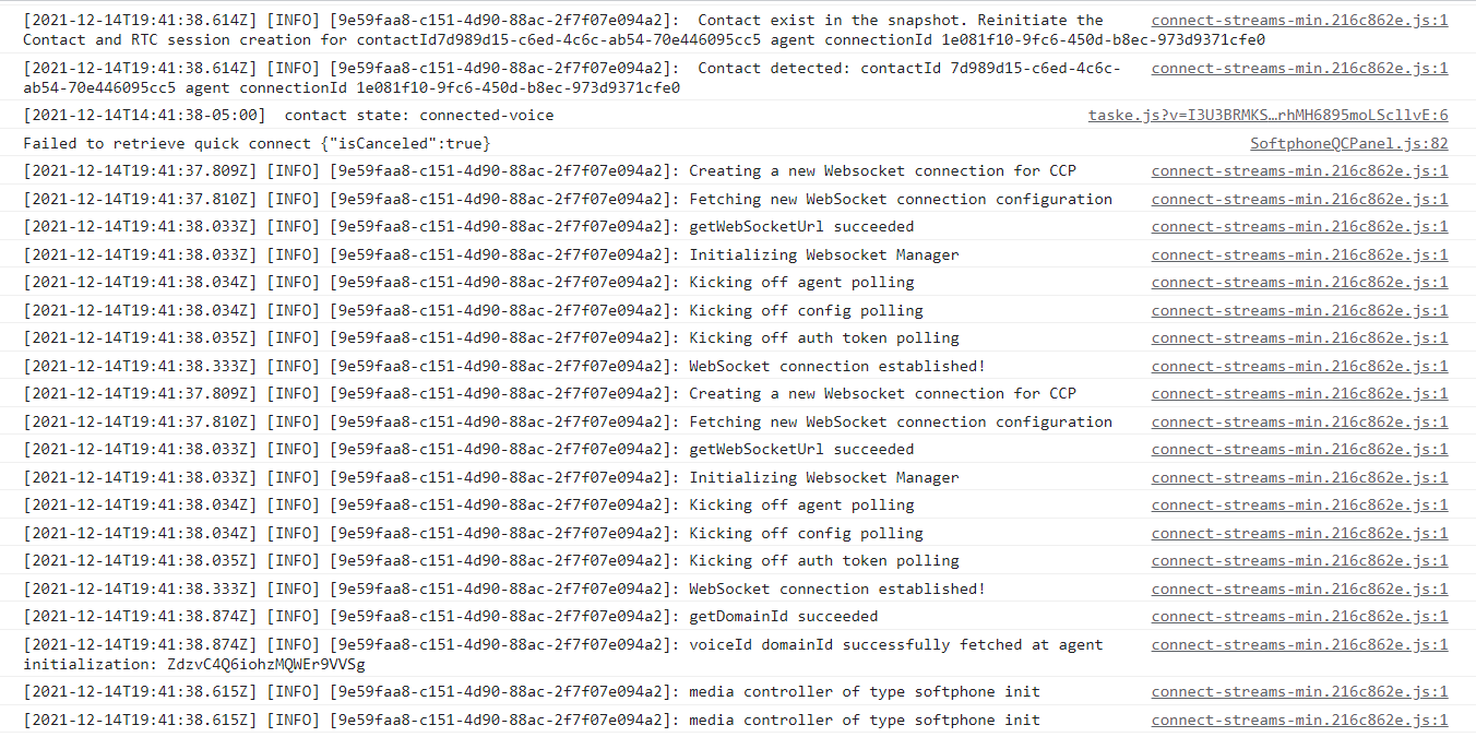 Refreshing page with embedded CCP fails to re-establish contact voice ...