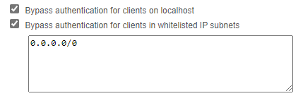Disable Web UI Password · Issue #10725 · qbittorrent/qBittorrent · GitHub