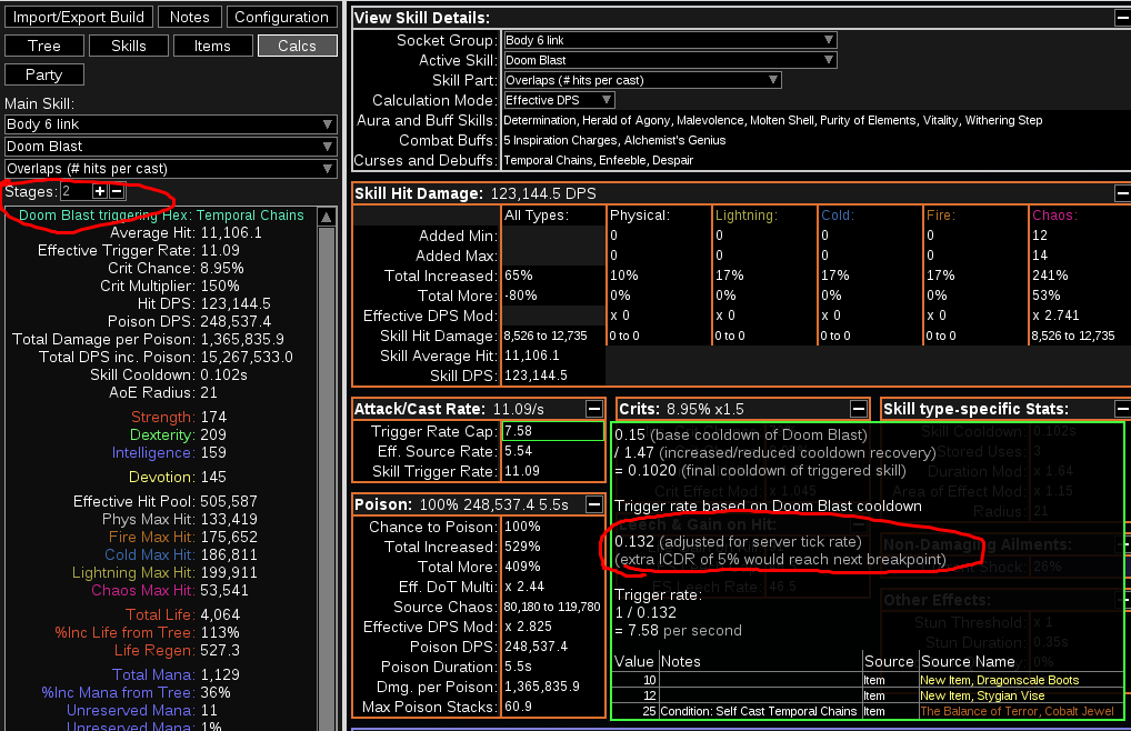 New trigger rate rework does not work correctly for Impending Doom · Issue #6481 ...