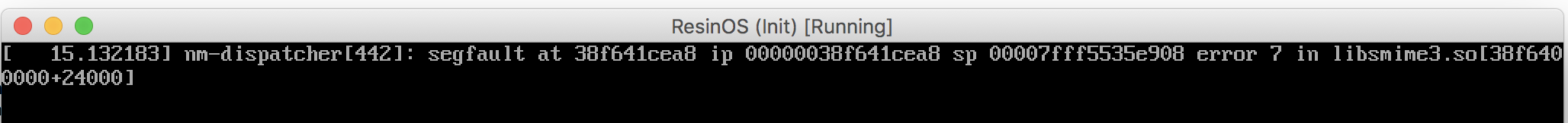 Segfault when running on VirtualBox · Issue #953 · balena-os/meta-balena · GitHub