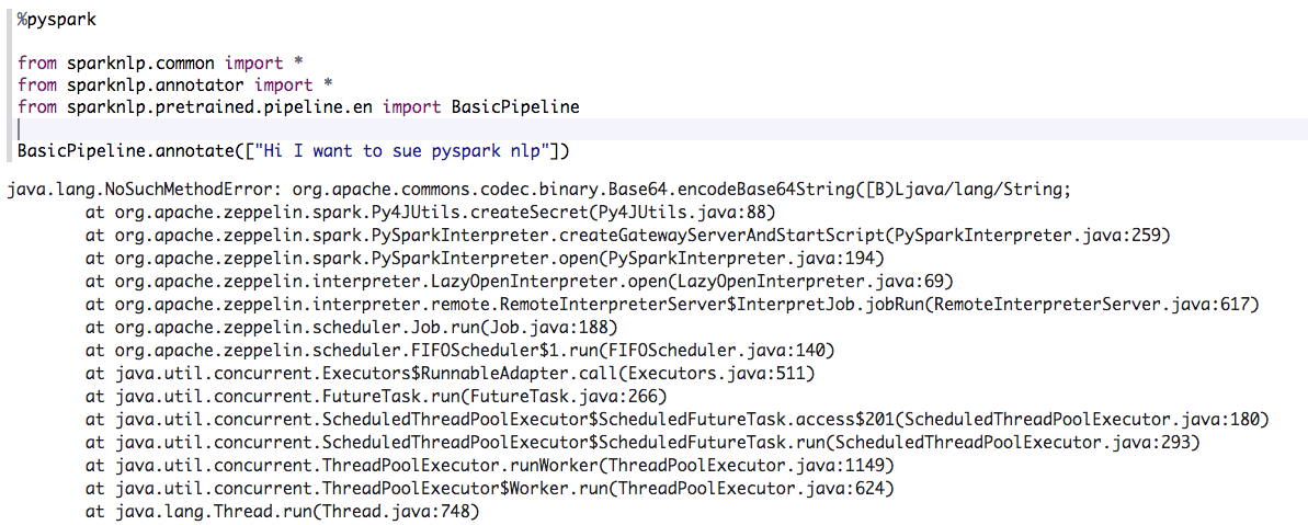 Issues of integration with Zeppelin on local environment · Issue #293 ...
