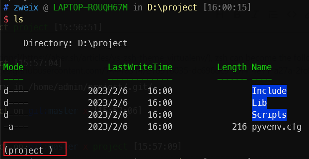 How to configure display python venv on the theme of ys like zsh · JanDeDobbeleer oh-my-posh ...