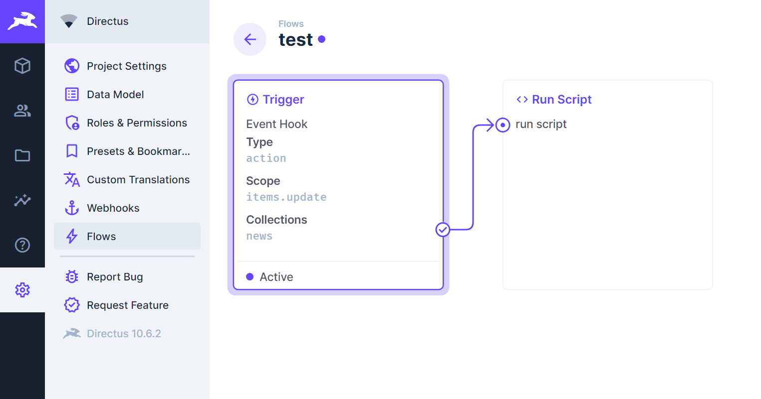 Run Script Operations Crashes Directus · Issue 19818 · Directus Directus · Github