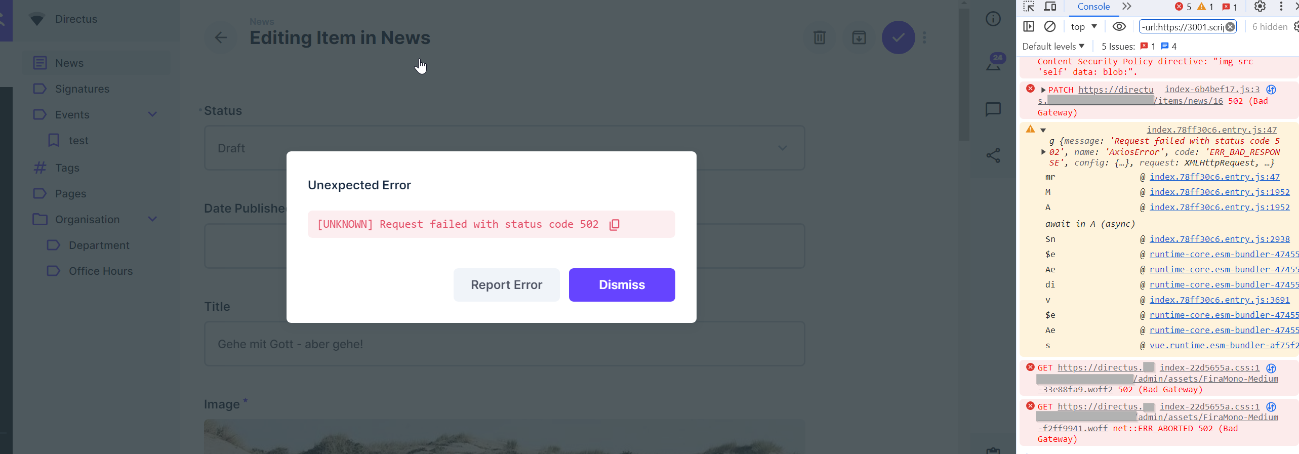 Run Script Operations Crashes Directus · Issue 19818 · Directus Directus · Github