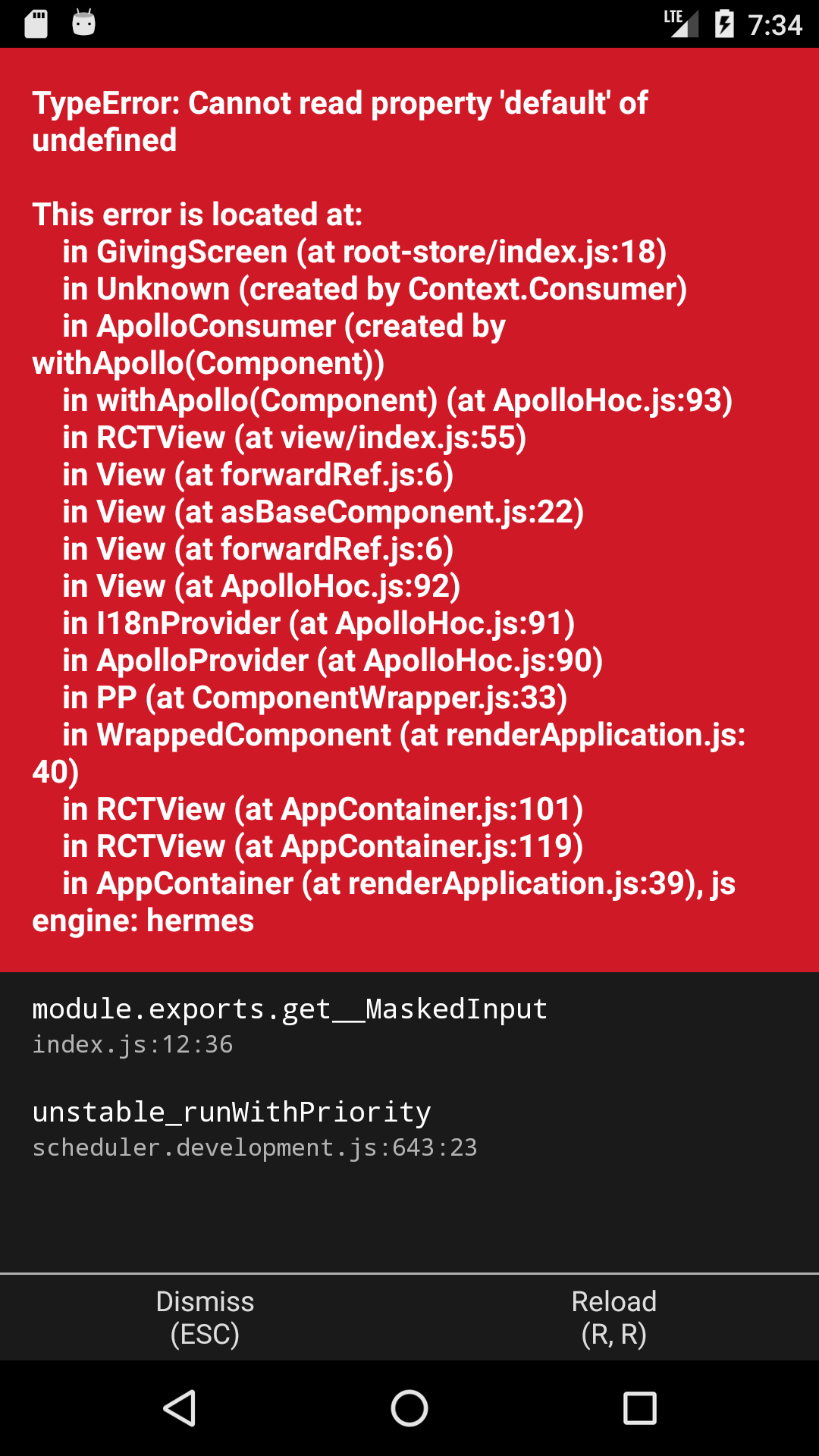 Maskedinput Fails To Load For Android · Issue 684 · Wixreact Native Ui Lib · Github 