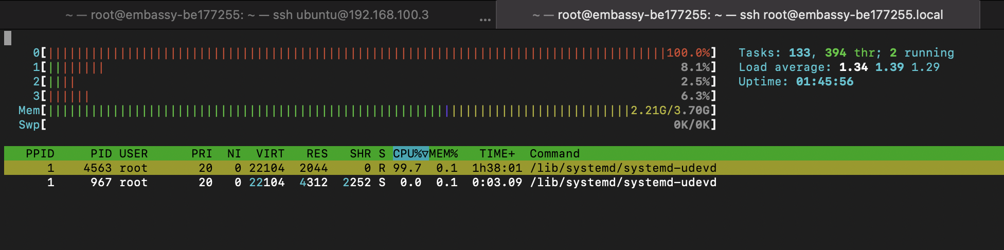 Runaway processes, namely udevd · Issue #901 · Start9Labs/start-os · GitHub