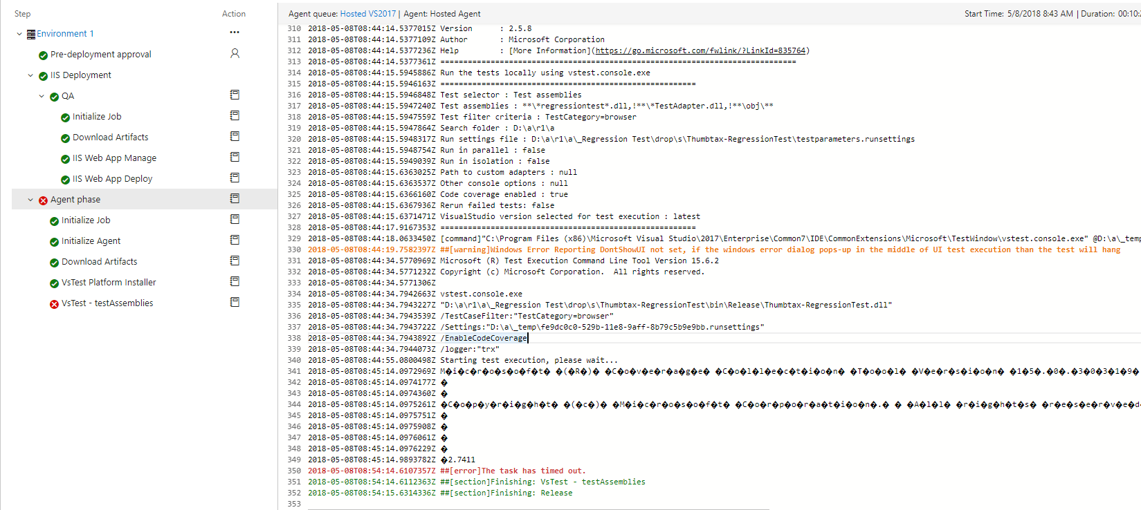 Running Rapise Test In Release Pipeline In Vsts · Issue 7153 · Microsoftazure Pipelines Tasks