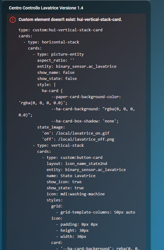 Custom element doesn't exist 'hui-vertical-stack-card' new problem · Issue #16 · thomasloven ...
