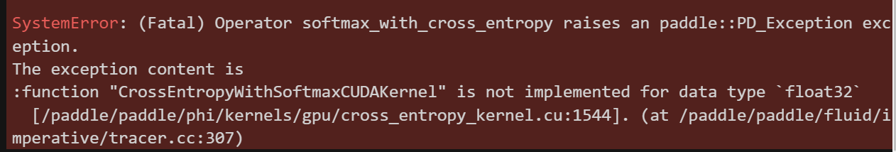 CrossEntropyLoss使用问题 · Issue #48038 · PaddlePaddle/Paddle · GitHub