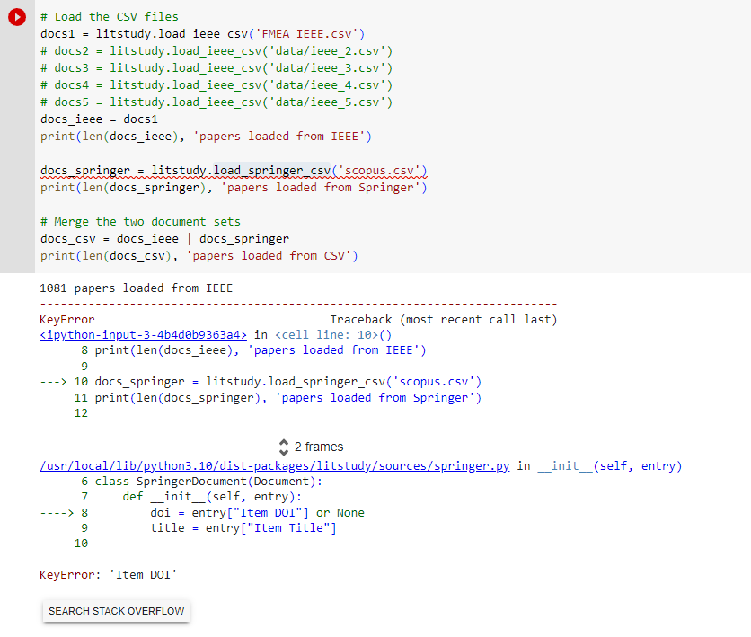 KeyError: Item DOI · Issue #55 · NLeSC/litstudy · GitHub