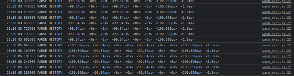 runtime: wasm GC causes stop the world for a very long time · Issue #54444 · golang/go · GitHub