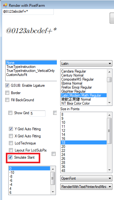 Oblique Glyph Simulation · Issue #141 · LayoutFarm/Typography · GitHub
