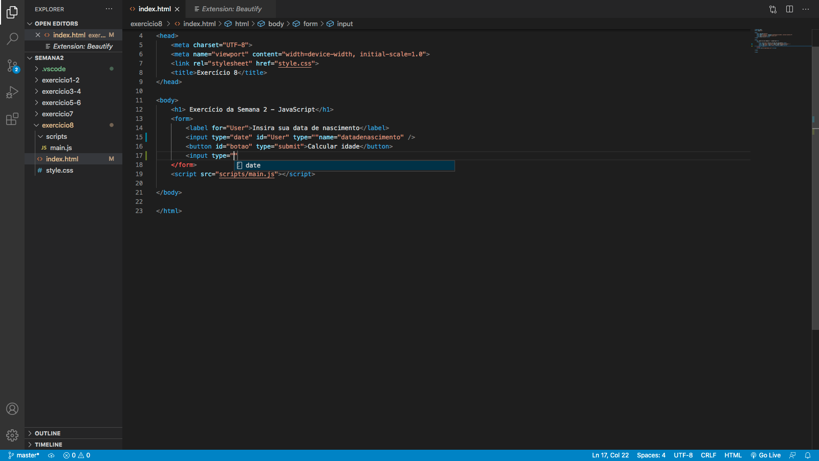 Vs Code Is Not Showing The Attribute List As A Dropdown Multiple Itens · Issue 111414 3614