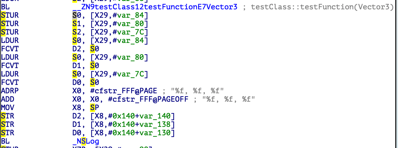 NativeFunction-How to get return values of float whose size exceeds pointerSize on ARM64 · Issue ...