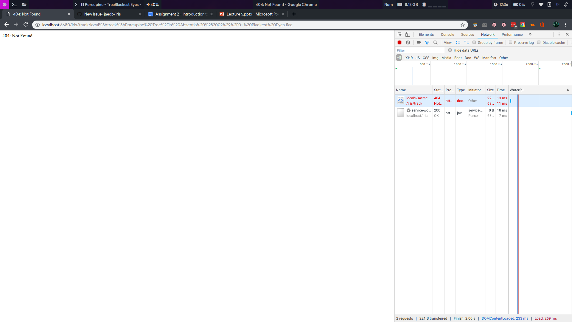 404 on Track Info · Issue #373 · jaedb/Iris · GitHub
