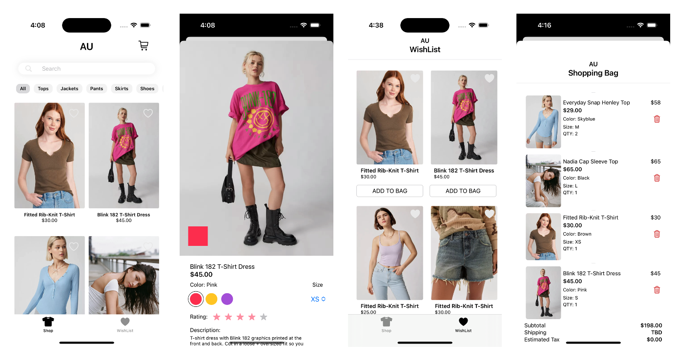 GitHub - slee98/SwiftUI_POC: Developed a clothes shopping app using SwiftUI