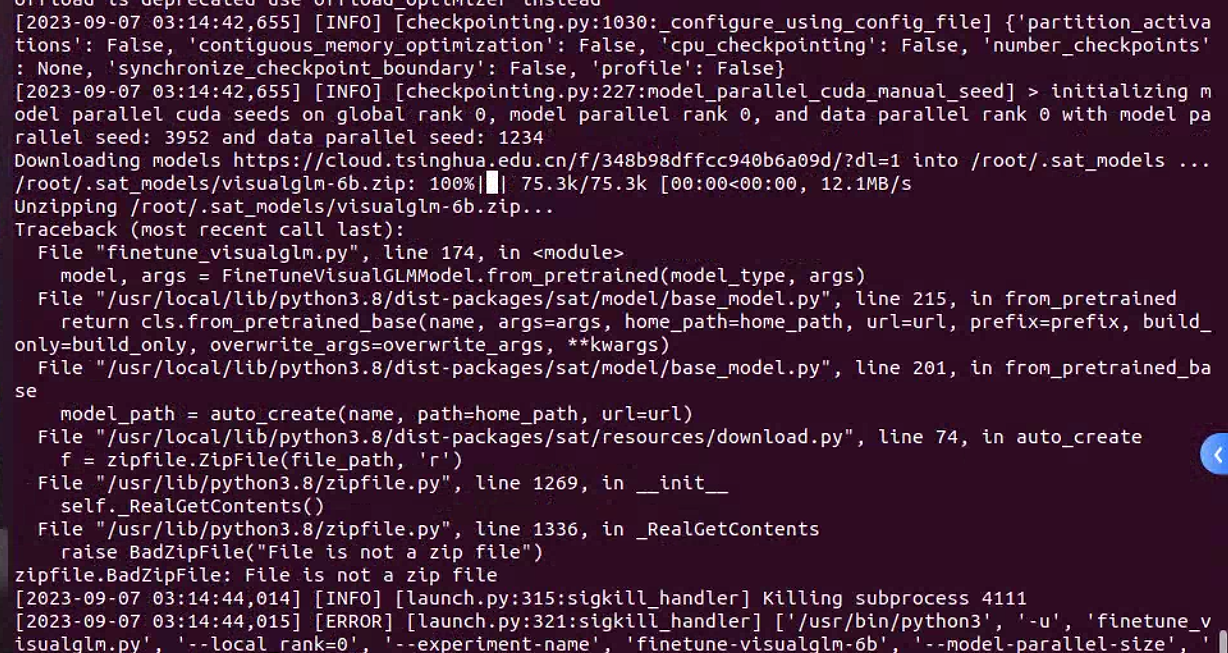 微调模型的时候,这个地方报错,怎么解决求! · Issue 262 · Thudmvisualglm 6b · Github 2018