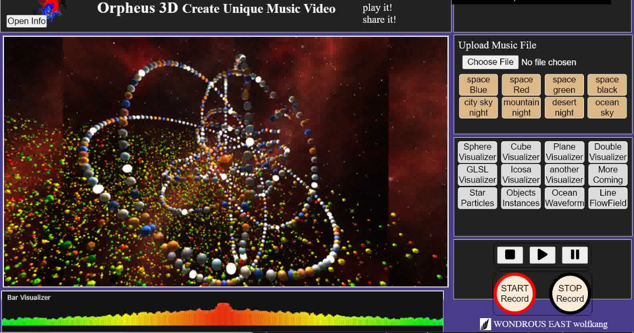 GitHub - wolfkanglim/orpheus3D-music-visualizer: Orpheus 3D - Interactive Music Video with ...