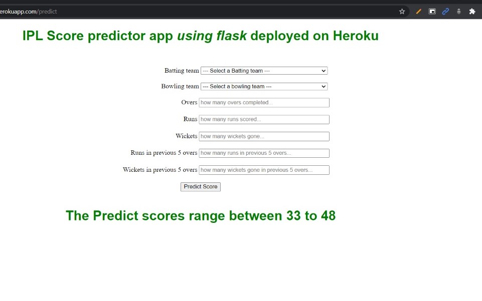 GitHub - RonakAgrawal-1/Cricket-Score-Predicitor