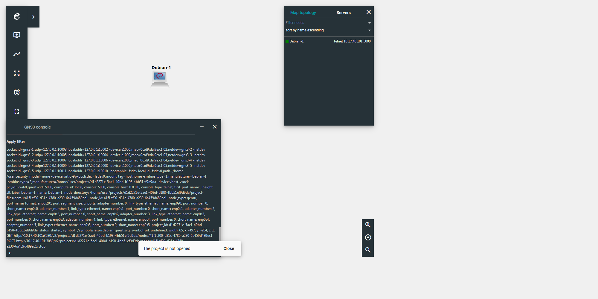 error with console closes the project · Issue #974 · GNS3/gns3-web-ui · GitHub