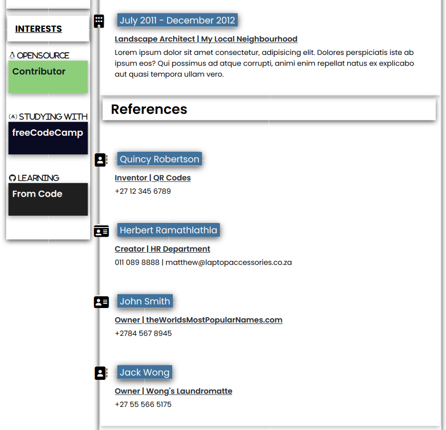 Github Seandylan1982professional Cv Template A Professional Standard Resume Cv Template