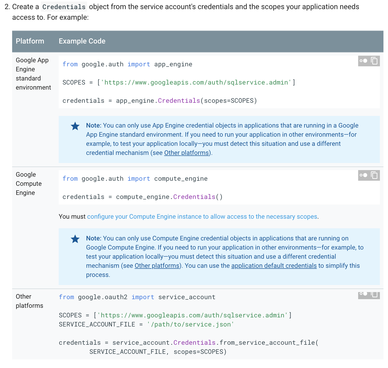 DevSite Import: Using OAuth 2.0 for Server to Server Applications · Issue #680 · googleapis ...