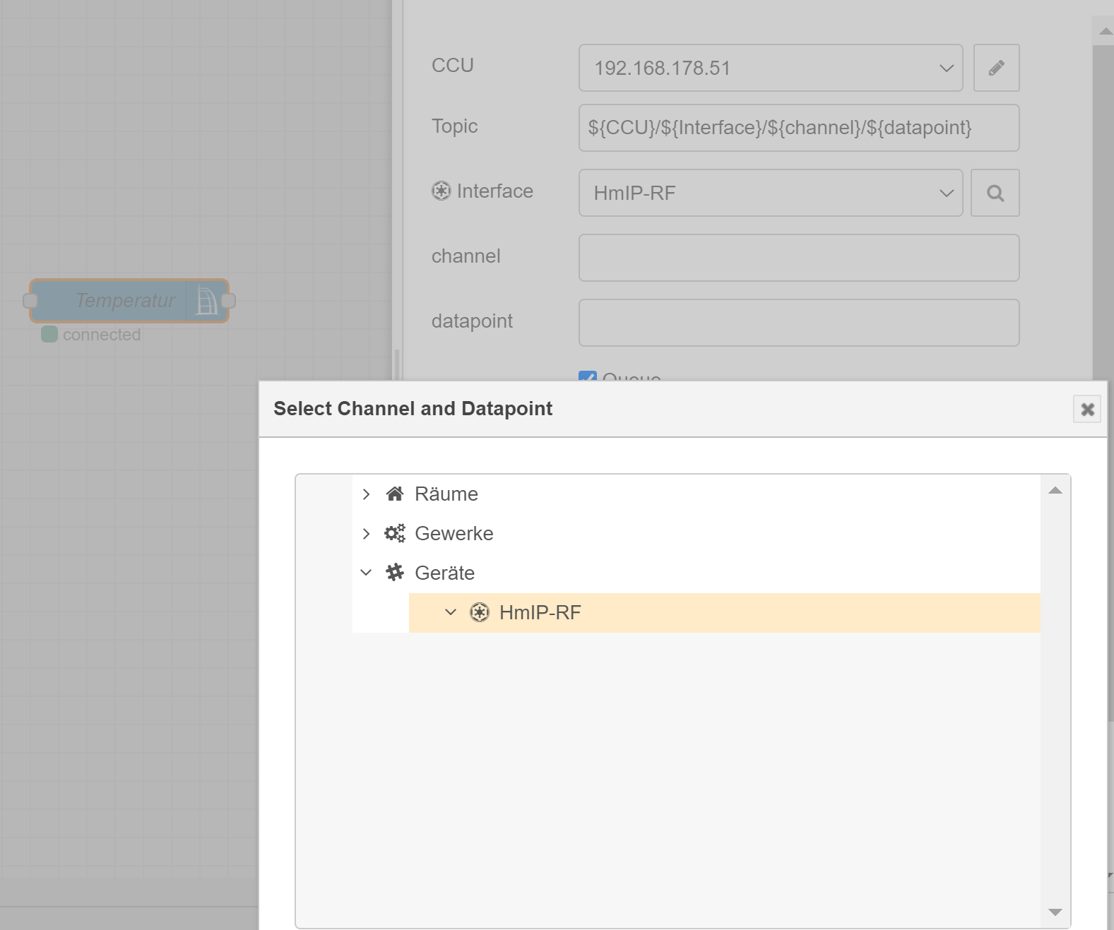 Connected but i can't see any devices · Issue #152 · rdmtc/node-red-contrib-ccu · GitHub