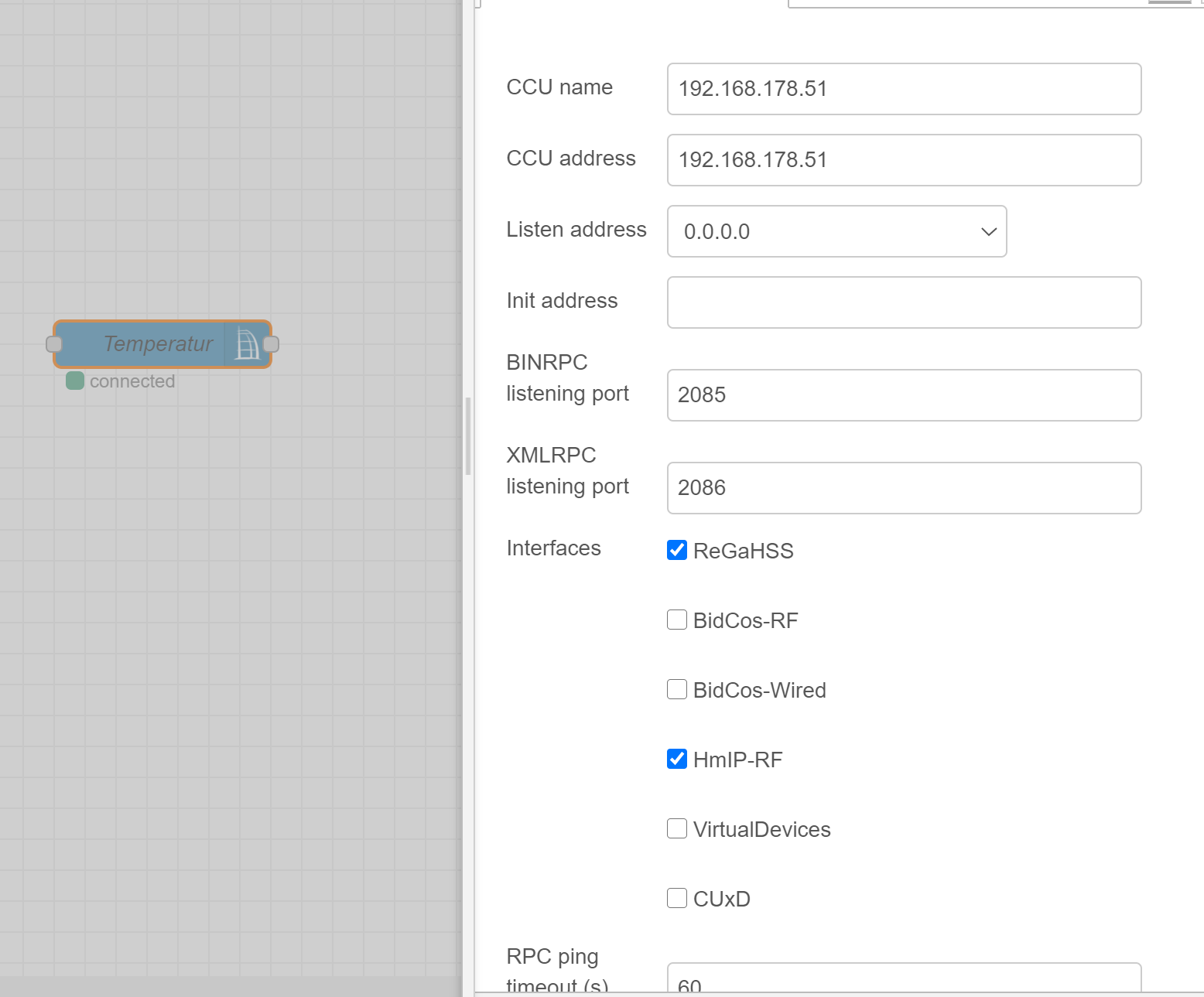 Connected but i can't see any devices · Issue #152 · rdmtc/node-red-contrib-ccu · GitHub