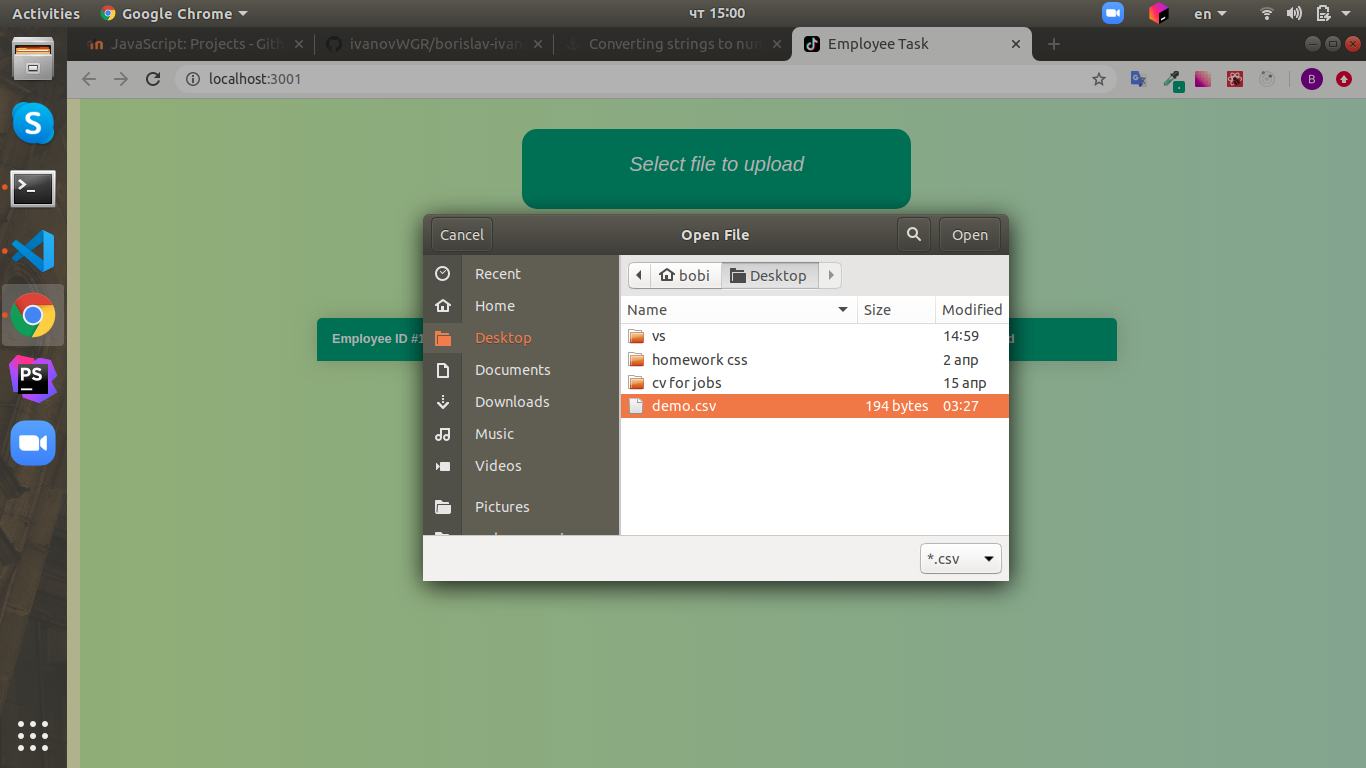 GitHub - ivanovWGR/borislav-ivanov-employees: Task for Sirma Solutions