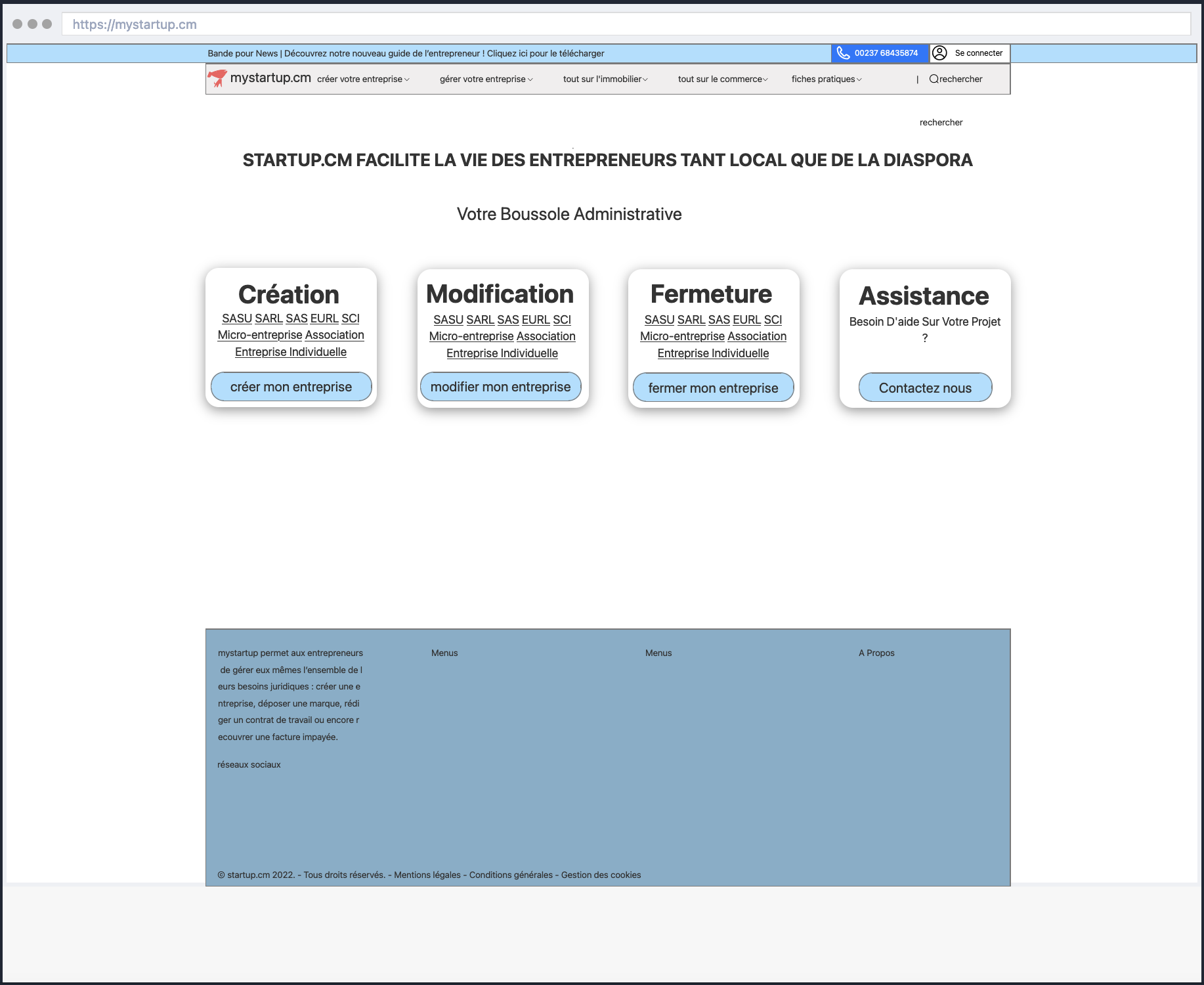 Online regulatory website for cameroonian startups · Issue #25 ...