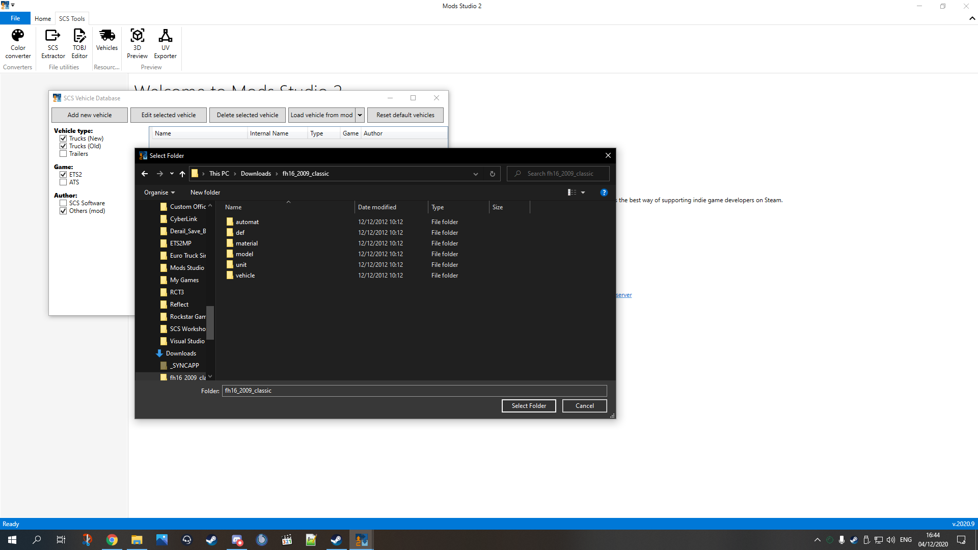 Pendragon's Classic Volvo Truck mods not loading into MS2 (NOT a MS2 bug - see comments ...