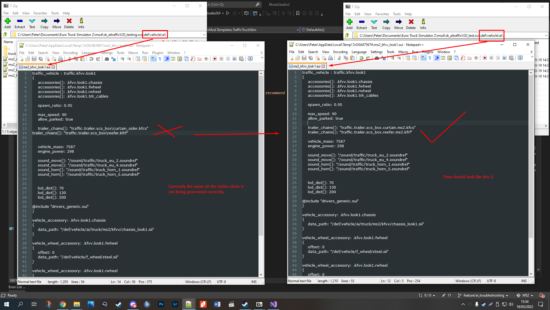 ETS2 - AI Curtain Sider Trailer not spawning if being used alongside the AI Reefer Trailer ...